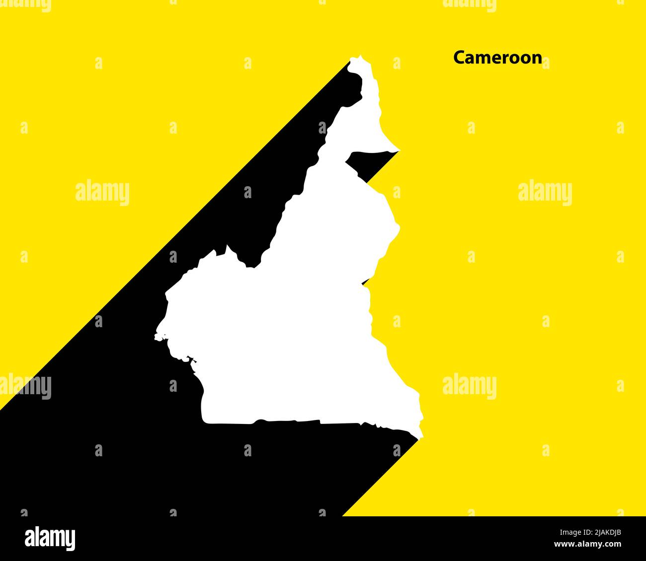 Cameroon map Stock Vector Images - Alamy