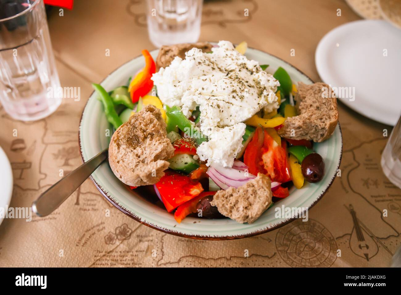 Cretan greek salad hi-res stock photography and images - Alamy
