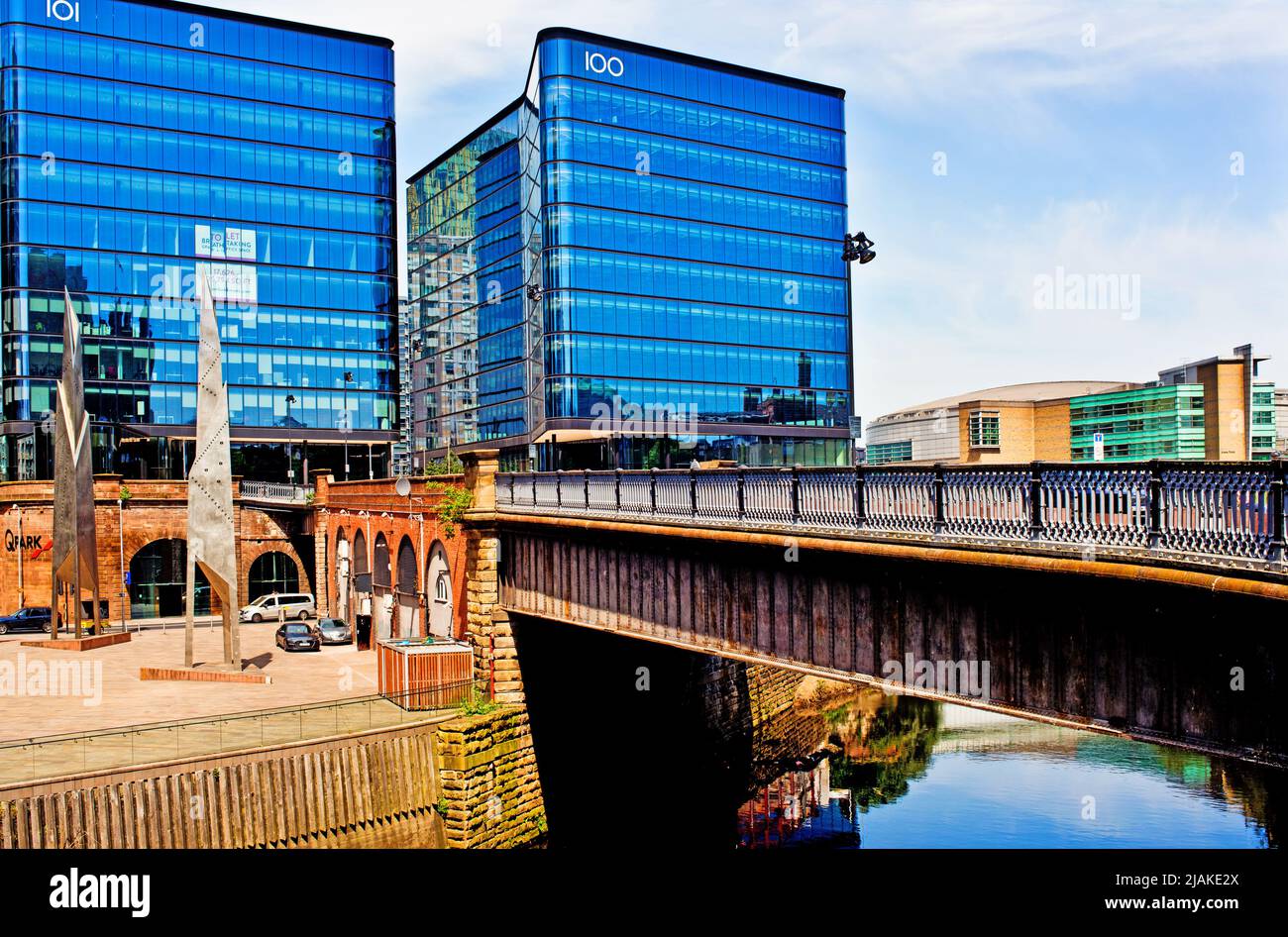 Offices 100 and 101, Embankment, Manchester, England Stock Photo - Alamy