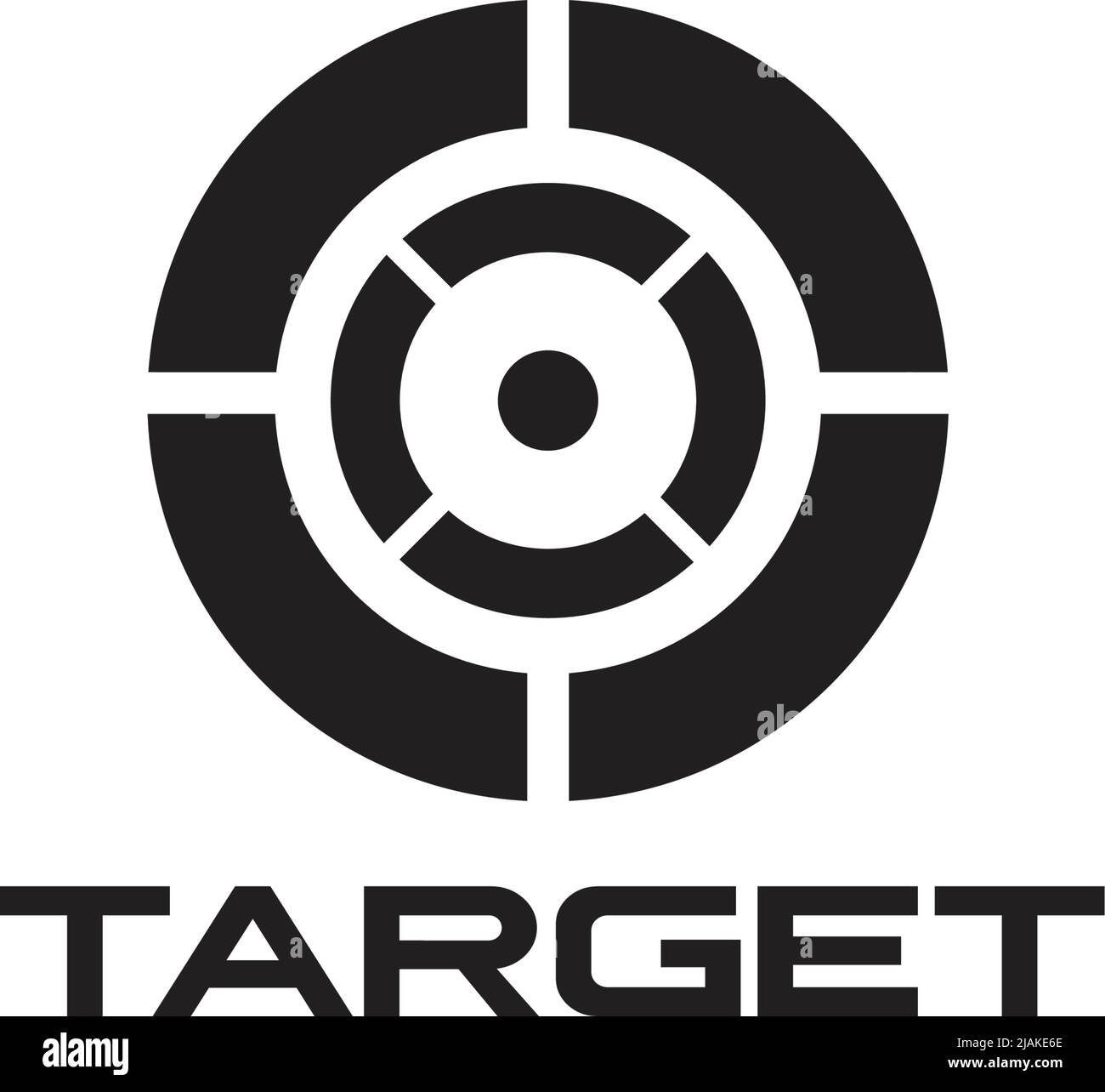 Target icon logo design vector illustration template Stock Vector Image ...