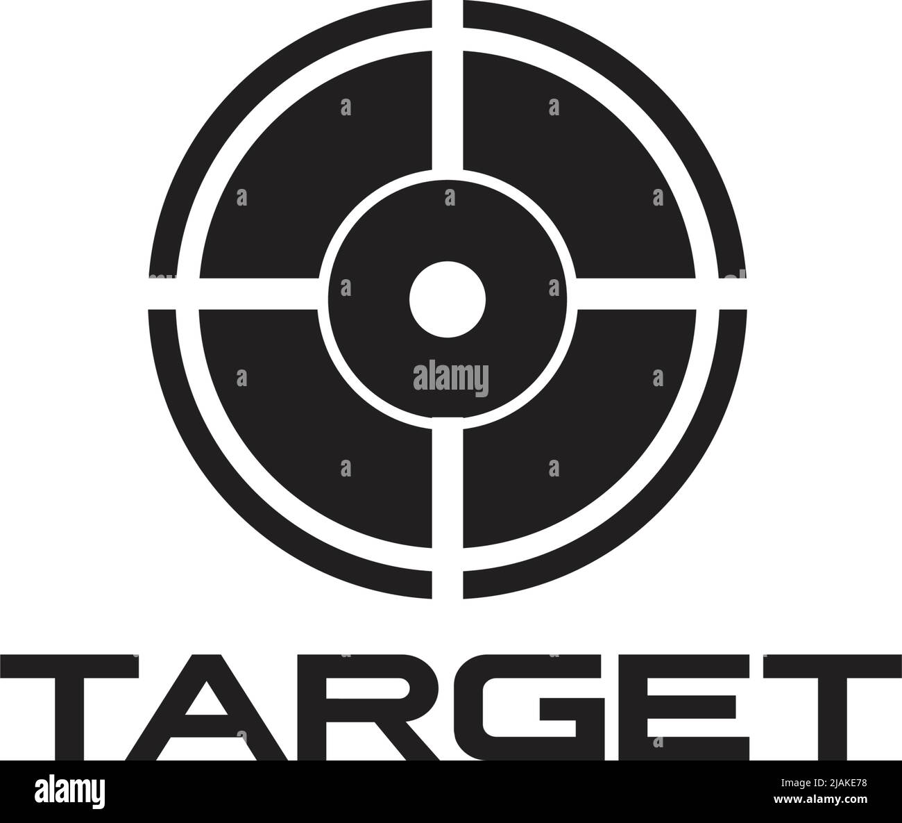 Target icon logo design vector illustration template Stock Vector Image ...