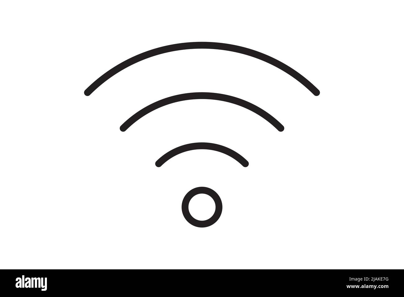 Wi Fi symbol signal connection. Vector wireless internet technology ...