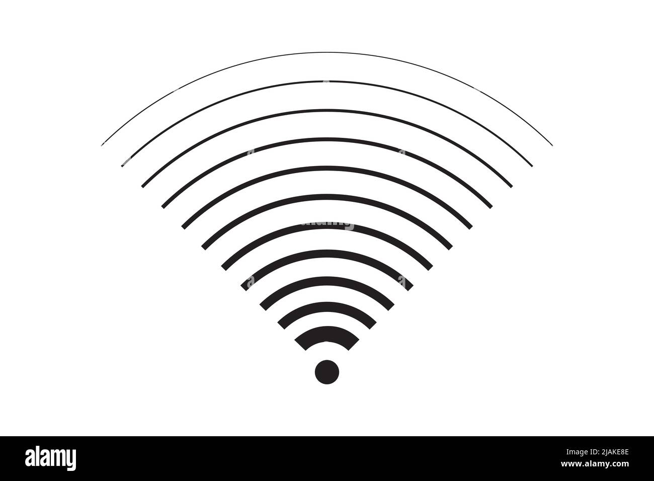 Wi Fi symbol signal connection. Vector wireless internet technology ...