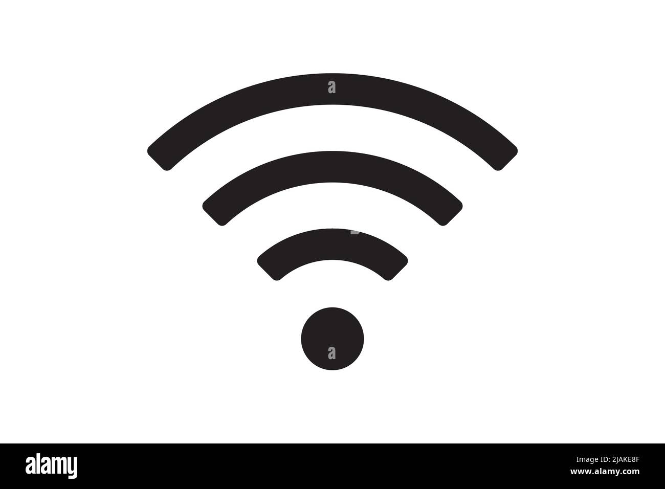 Wi Fi symbol signal connection. Vector wireless internet technology ...