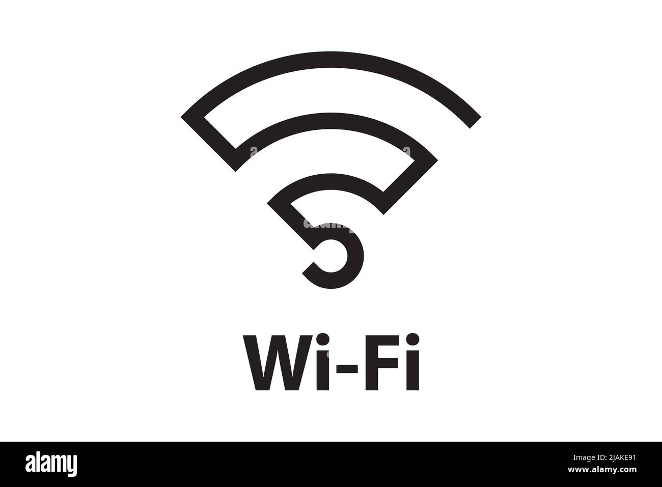 Wi Fi symbol signal connection. Vector wireless internet technology ...