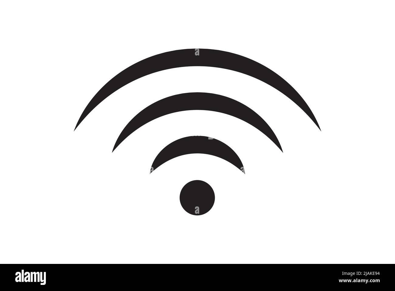 Wi Fi symbol signal connection. Vector wireless internet technology ...