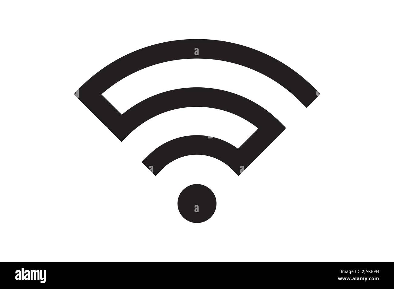 Wi Fi symbol signal connection. Vector wireless internet technology ...