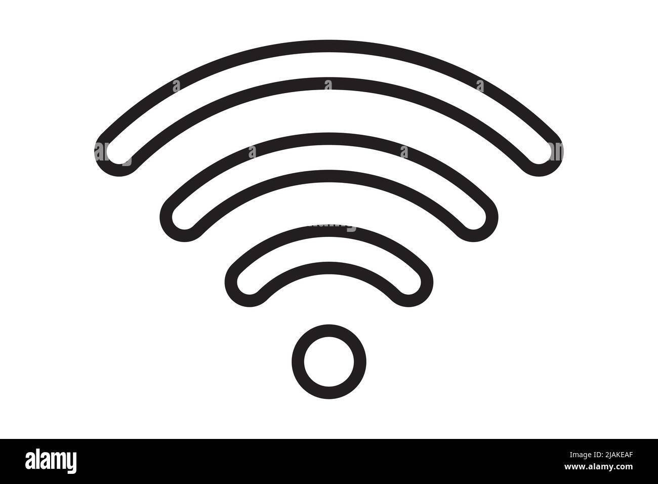 Wi Fi symbol signal connection. Vector wireless internet technology ...