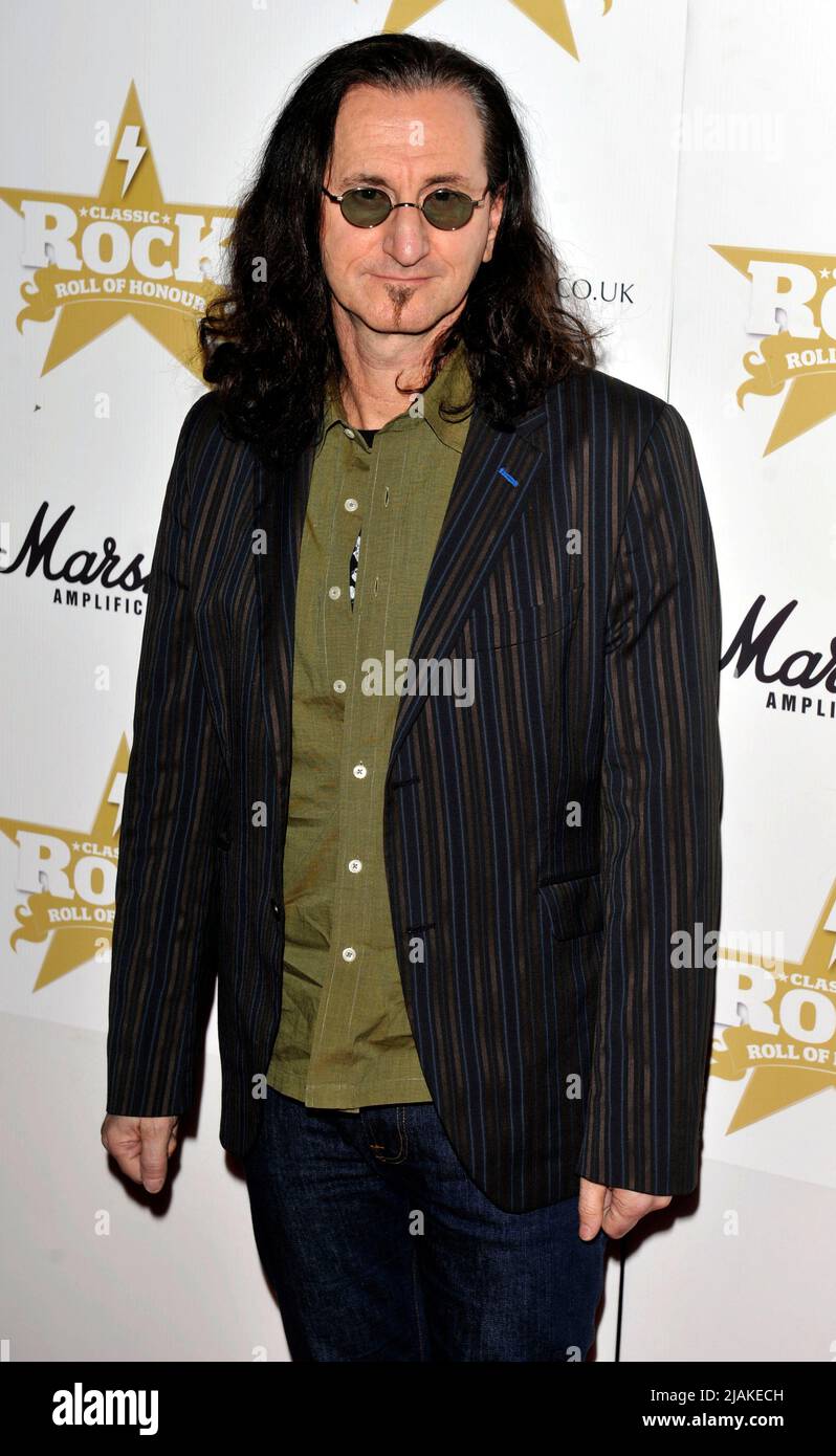 Geddy Lee attends the Classic Rock Roll Of Honour at the Roundhouse on ...