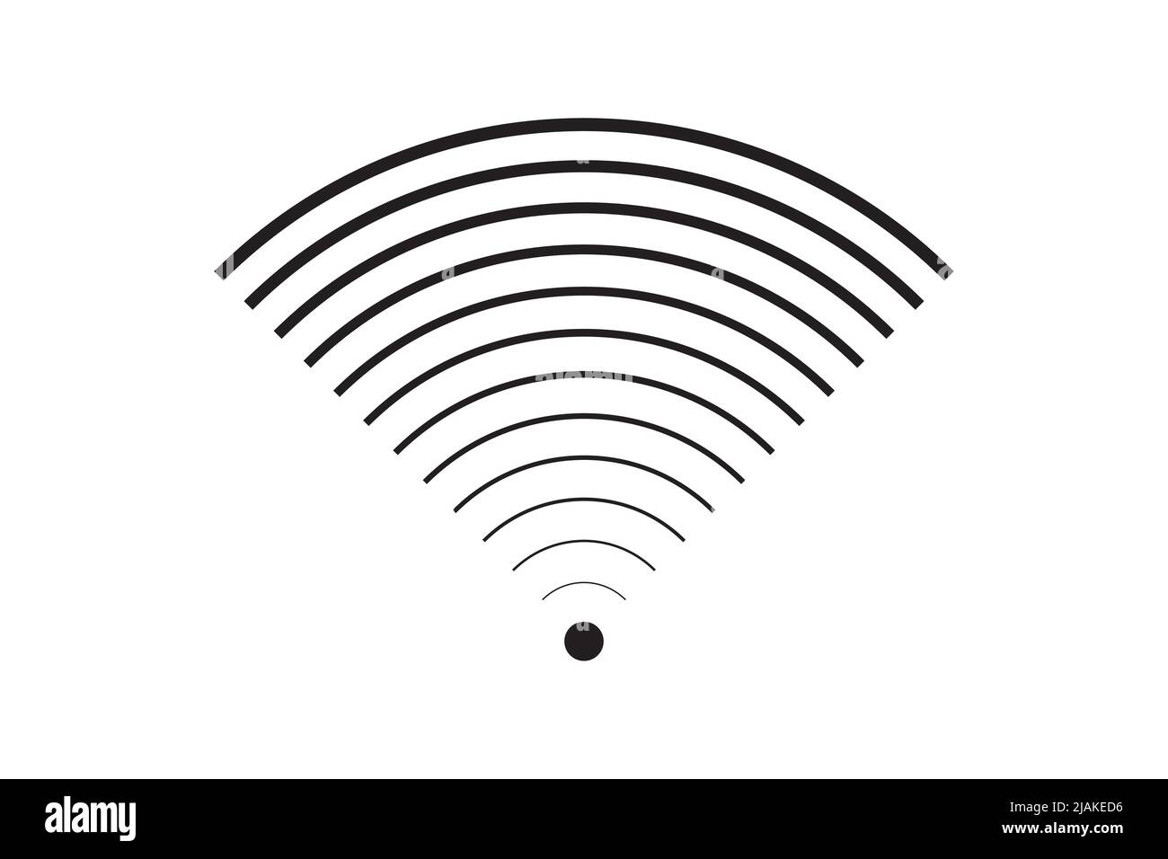 Wi Fi symbol signal connection. Vector wireless internet technology ...