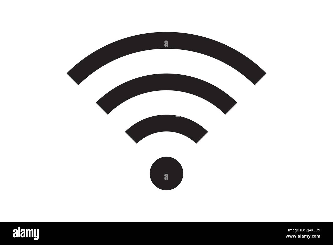 Wi Fi symbol signal connection. Vector wireless internet technology ...