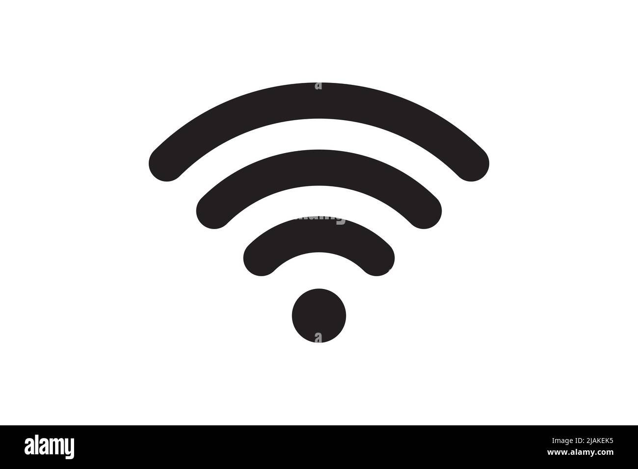 Wi Fi symbol signal connection. Vector wireless internet technology ...