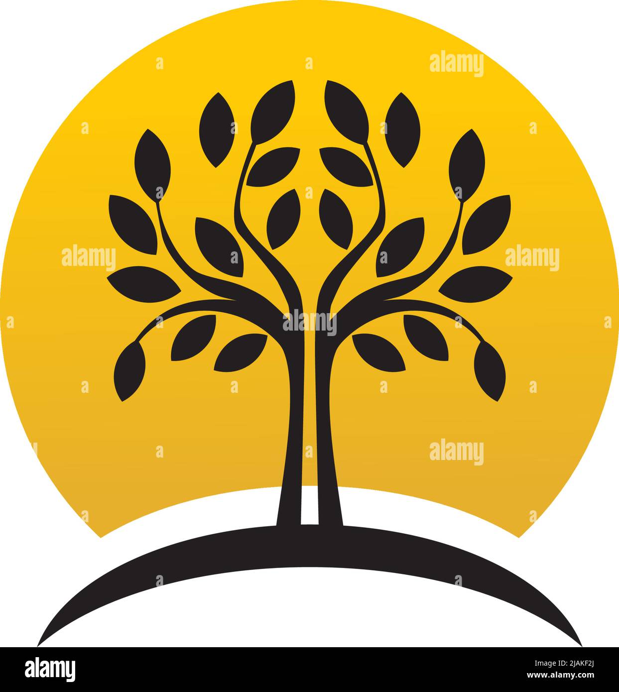 Tree logo icon design inspiration vector template Stock Vector Image ...