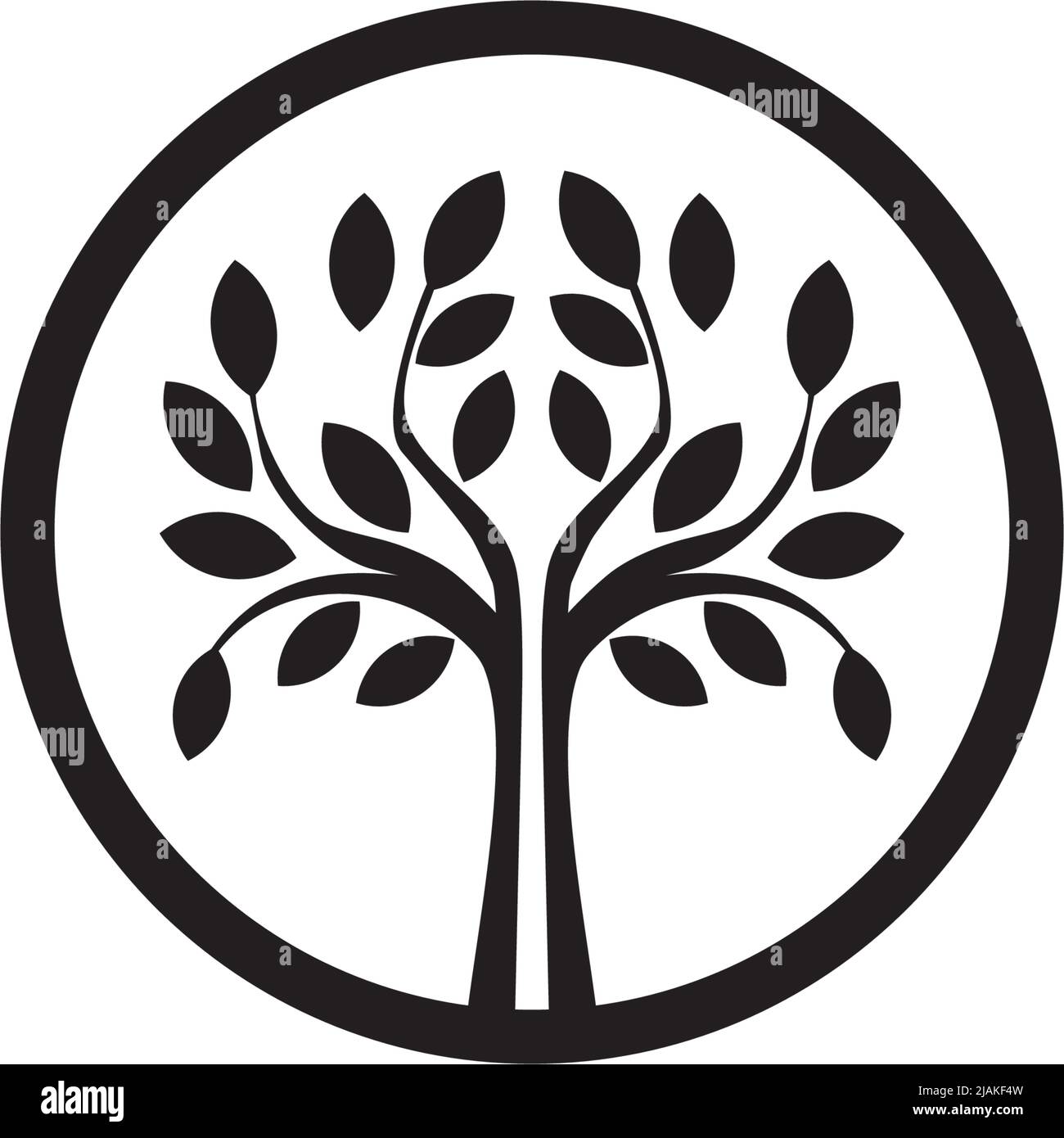 Tree logo icon design inspiration vector template Stock Vector Image ...