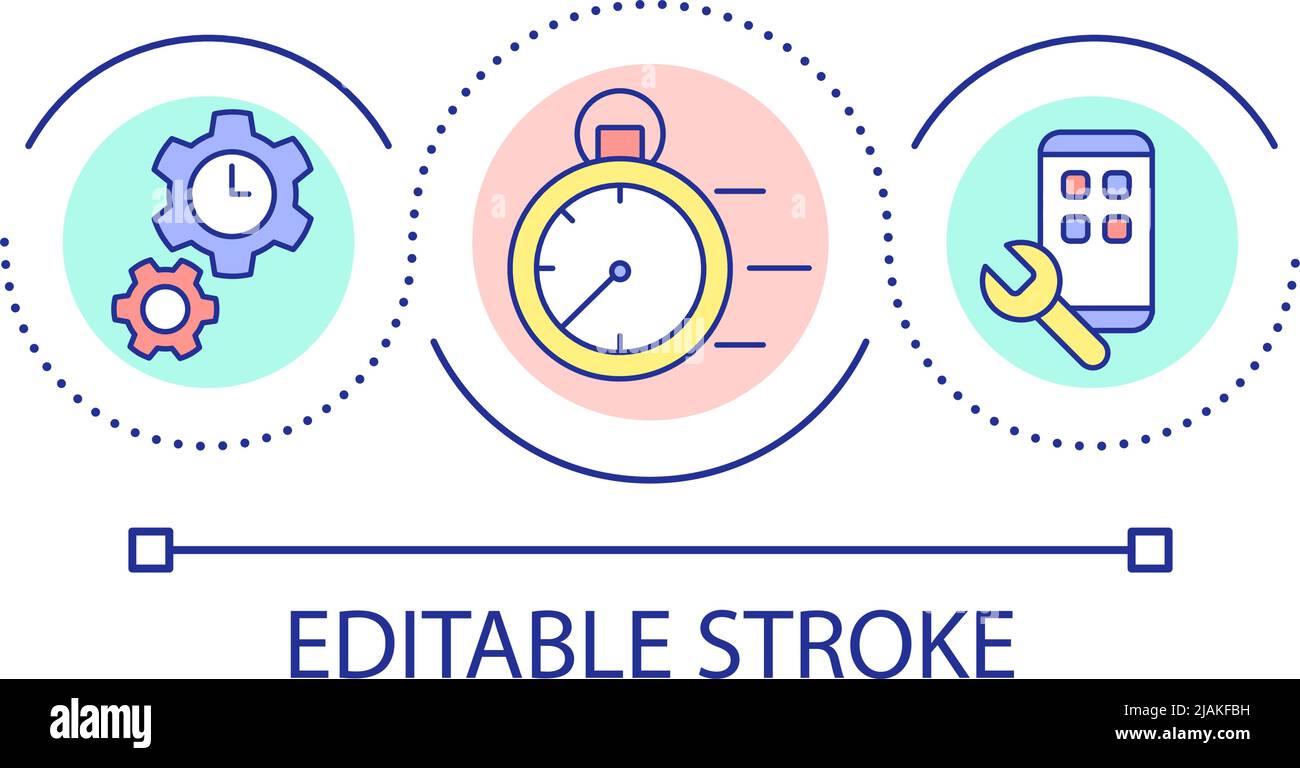 Building software time limit loop concept icon Stock Vector Image & Art ...