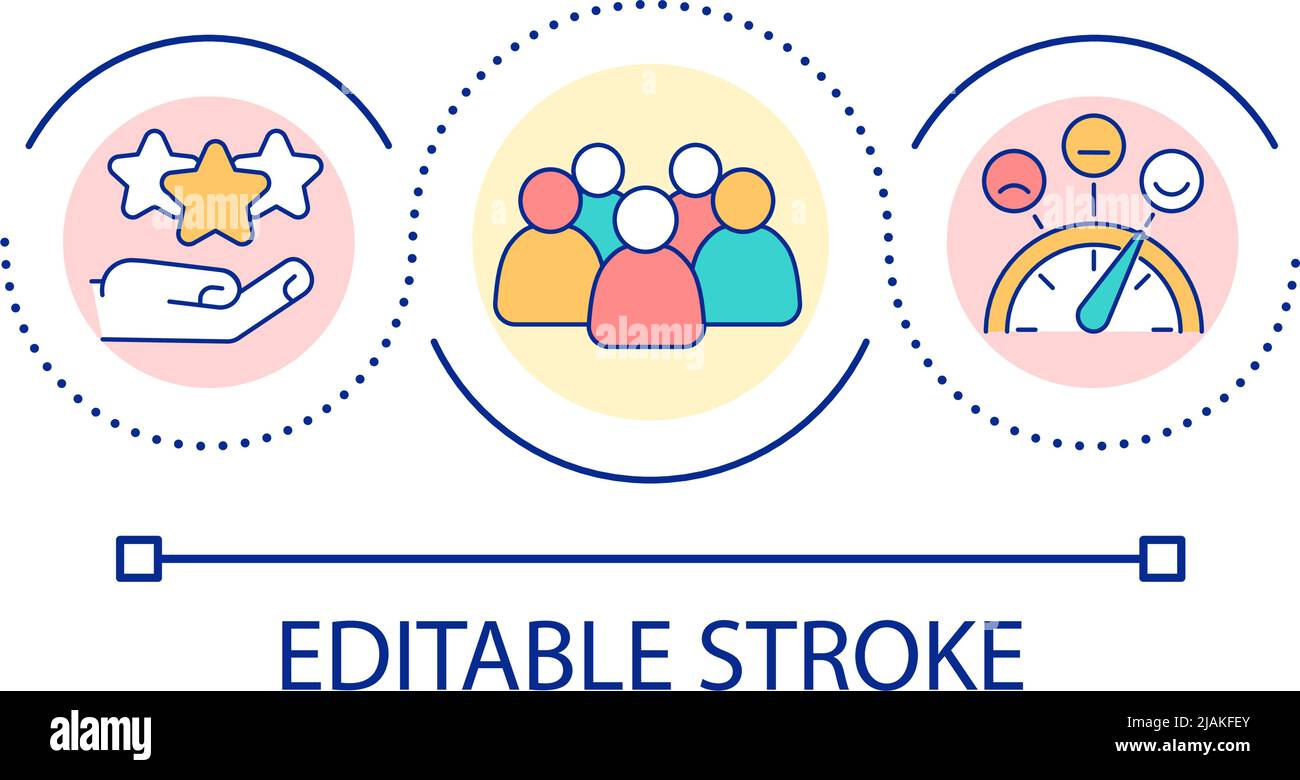 Qualified team members loop concept icon Stock Vector Image & Art - Alamy