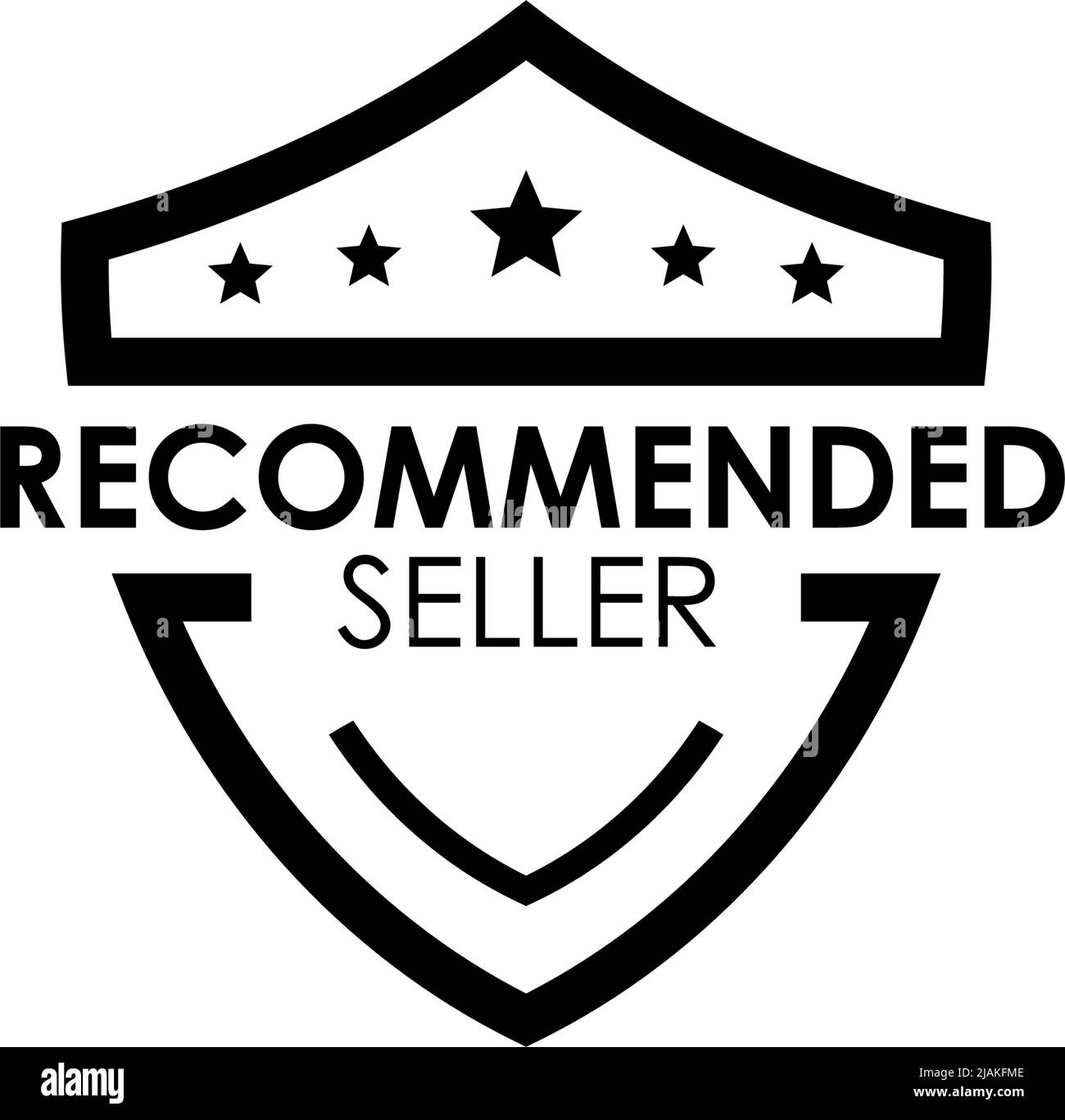 Trusted seller label emblem logo design vector template Stock Vector ...