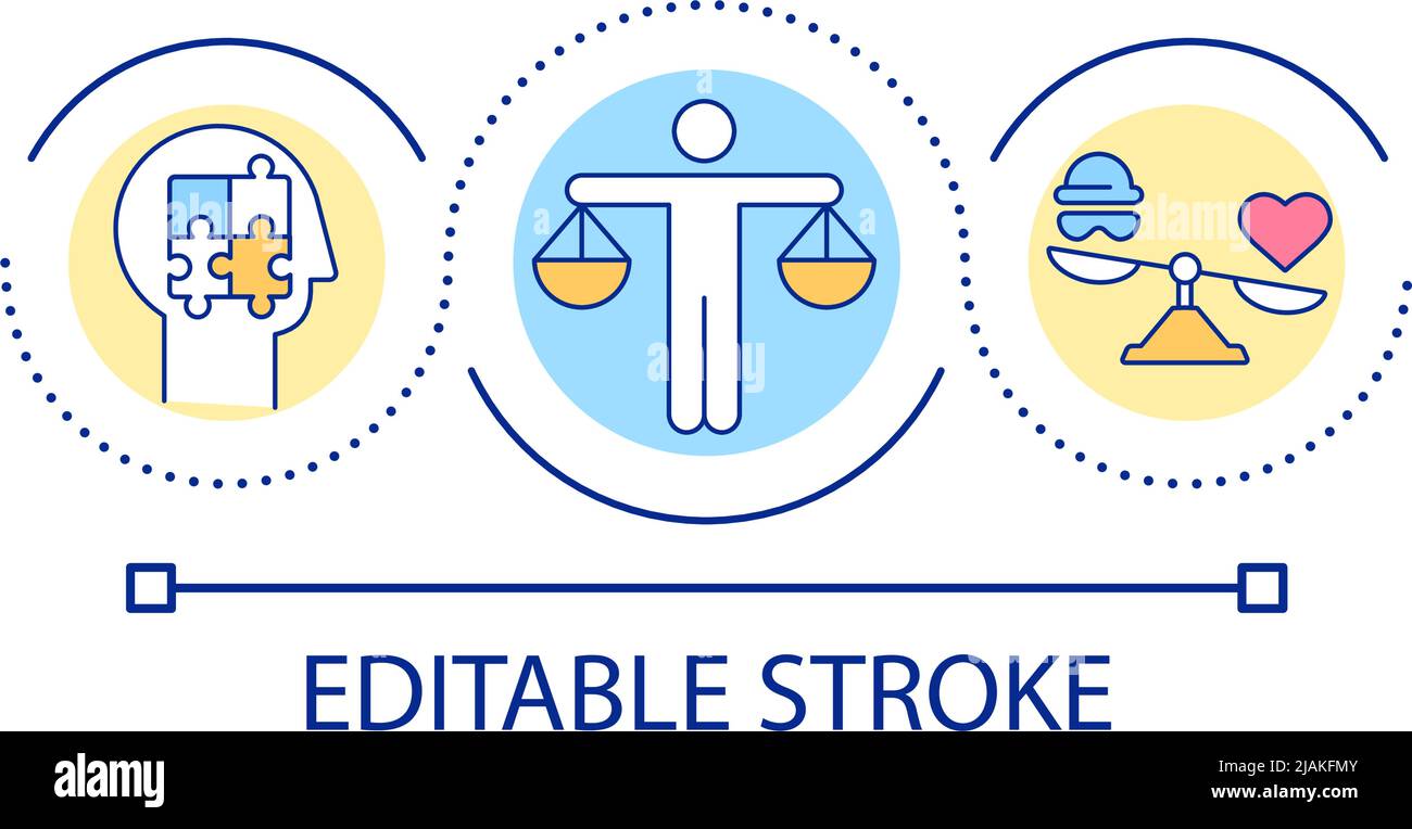 Moral and ethical values loop concept icon Stock Vector Image & Art - Alamy