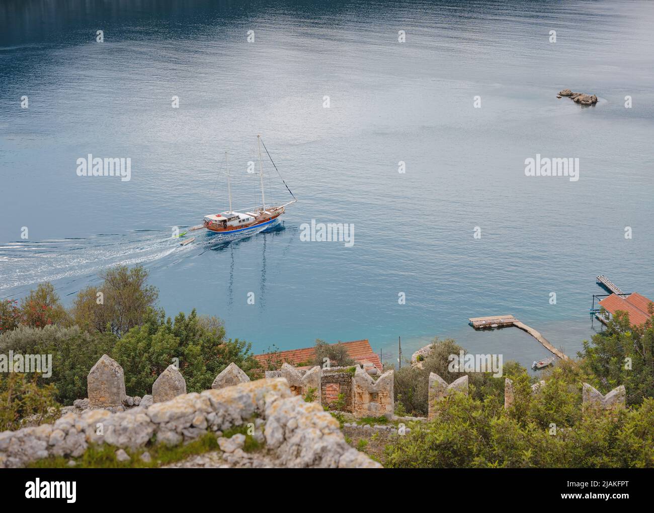 Travel and tourist attractions at Kekova island, Turkey. beautiful view ...