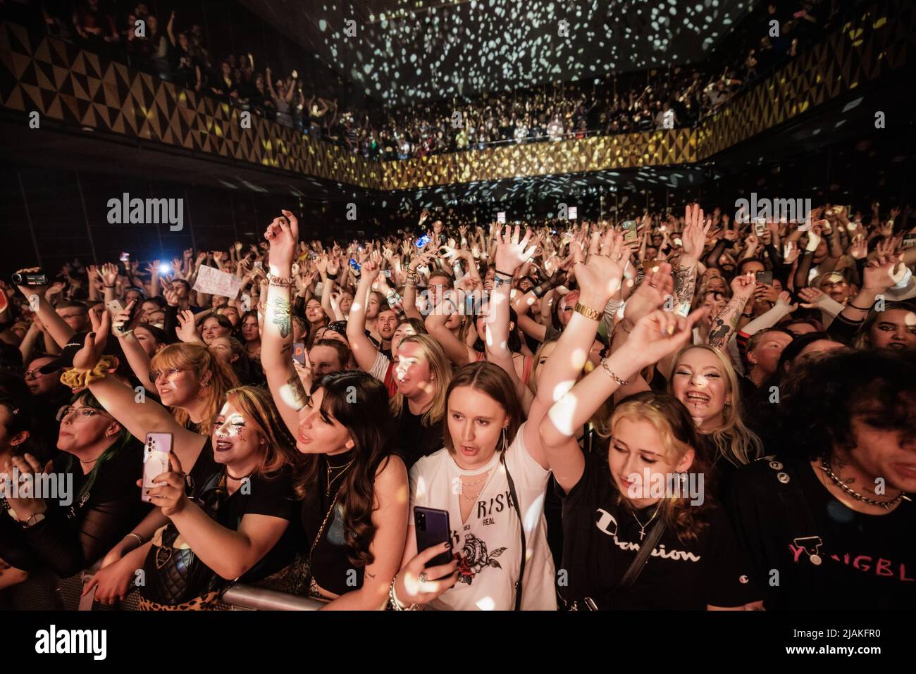 Copenhagen, Denmark. 30th May, 2022. Concert goers seen at a live ...