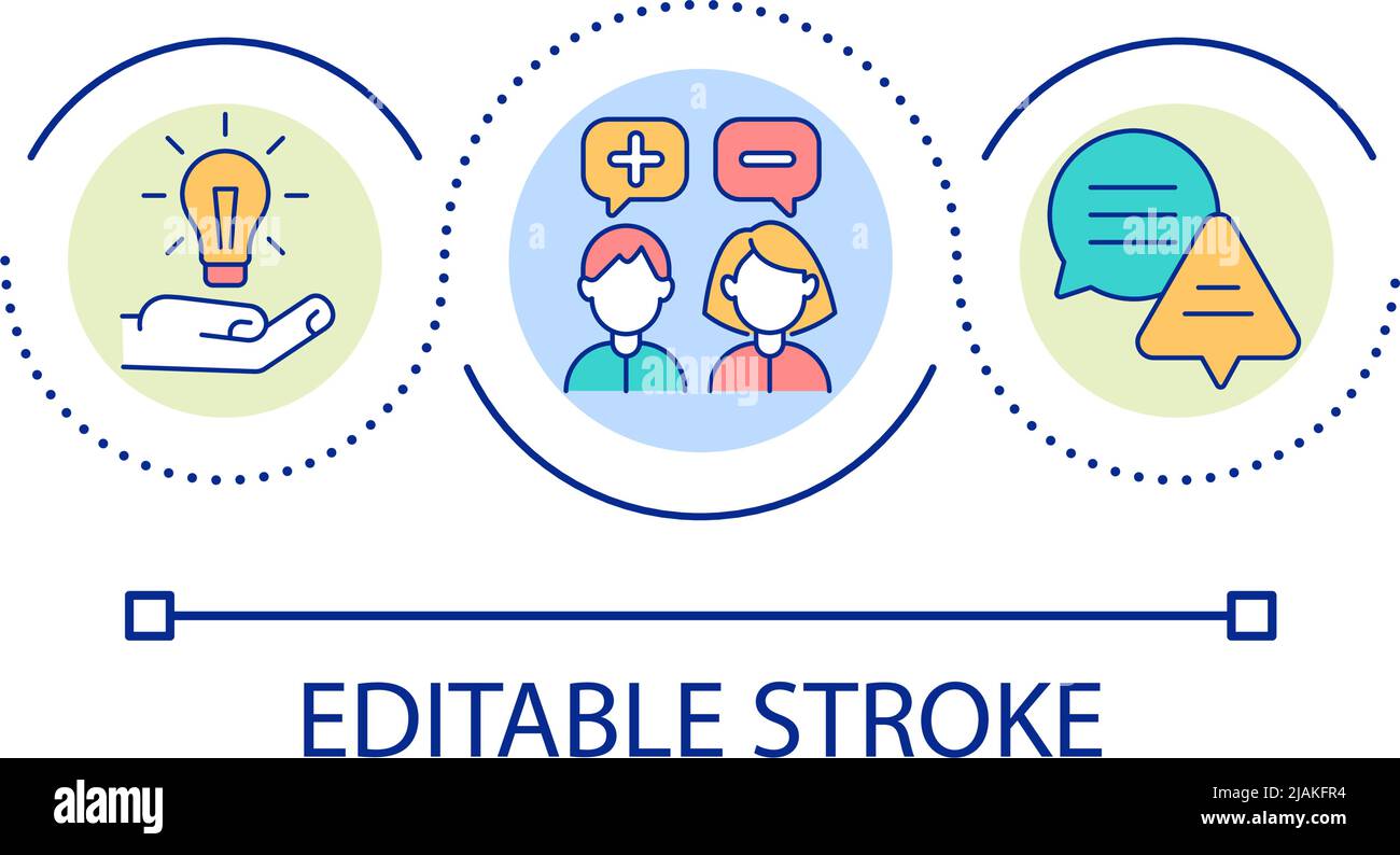 Different opinions Stock Vector Images - Alamy