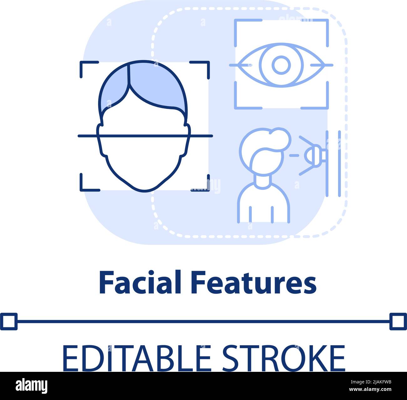 Facial identification check Stock Vector Images - Alamy