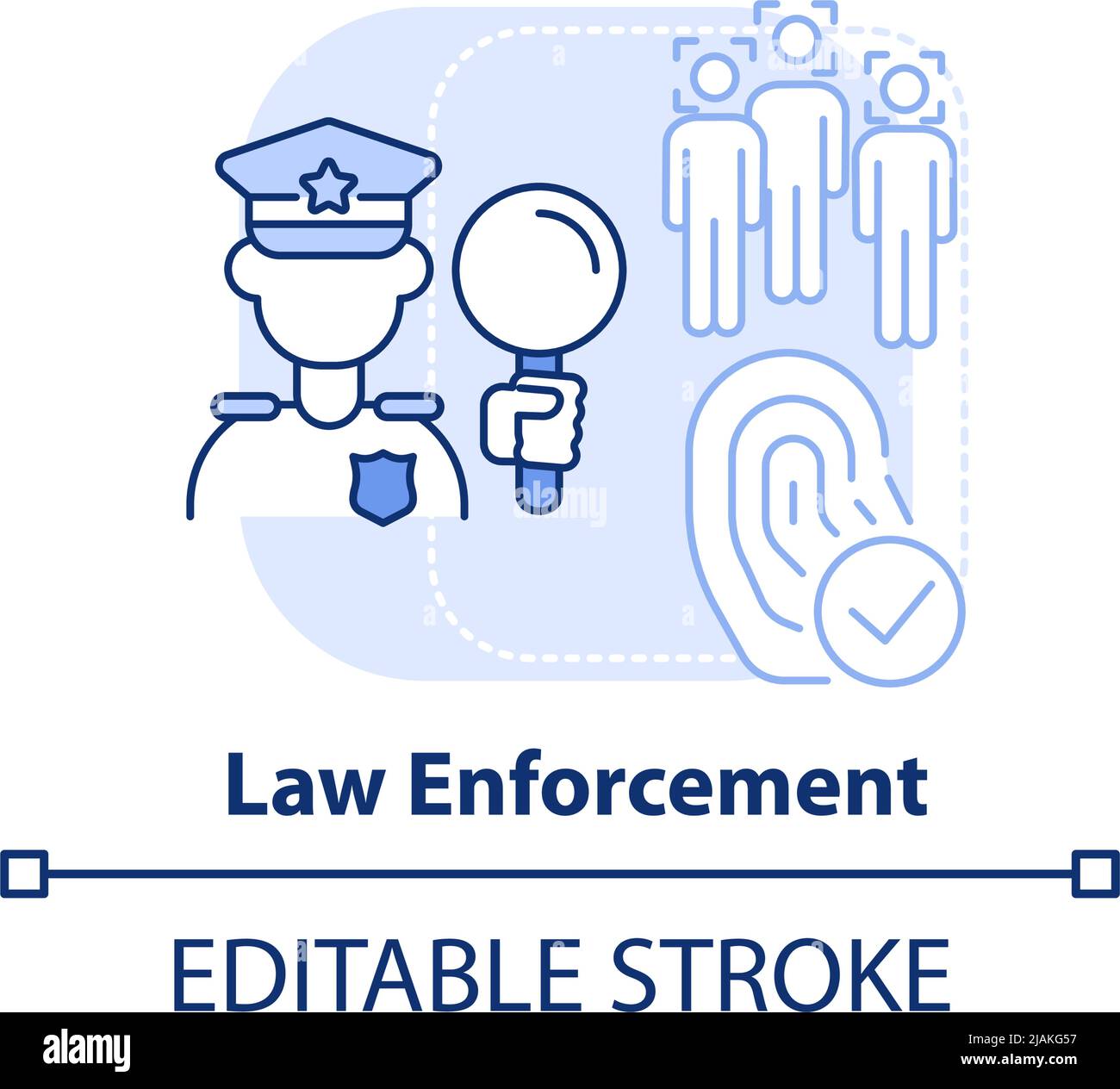 Law enforcement light blue concept icon Stock Vector Image & Art - Alamy