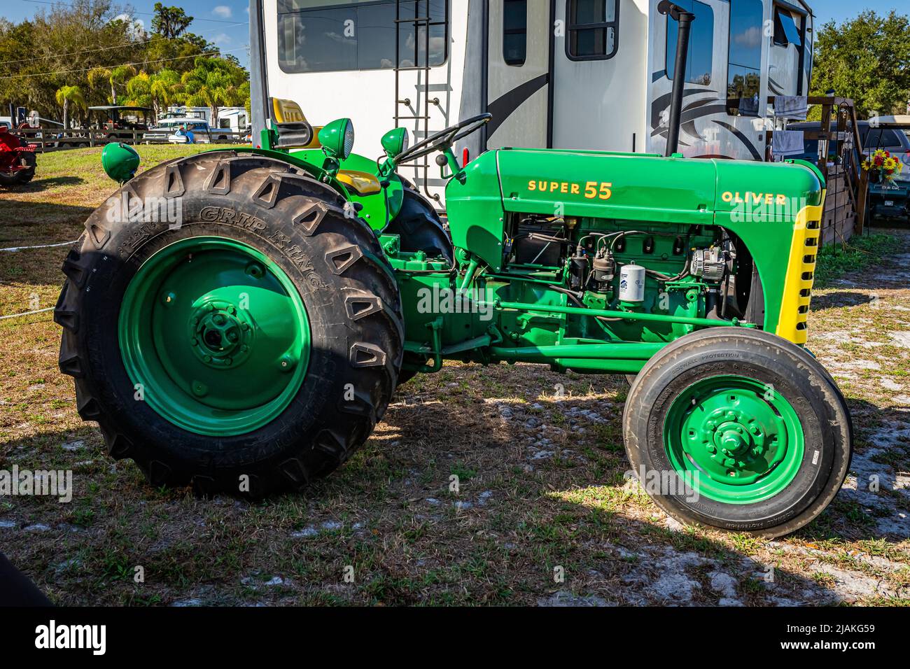 Fort Meade, FL - February 23, 2022: 1954 Oliver Super 55 Tractor at ...