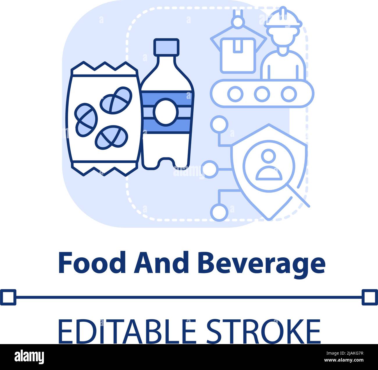 Food and beverage light blue concept icon Stock Vector Image & Art - Alamy