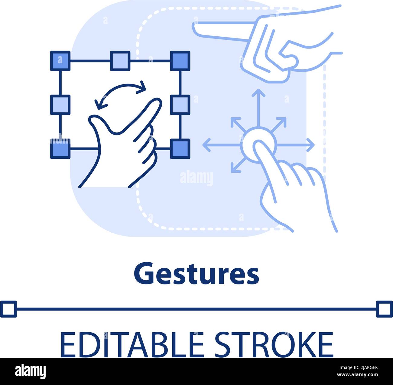 Gesture recognition Stock Vector Images - Alamy