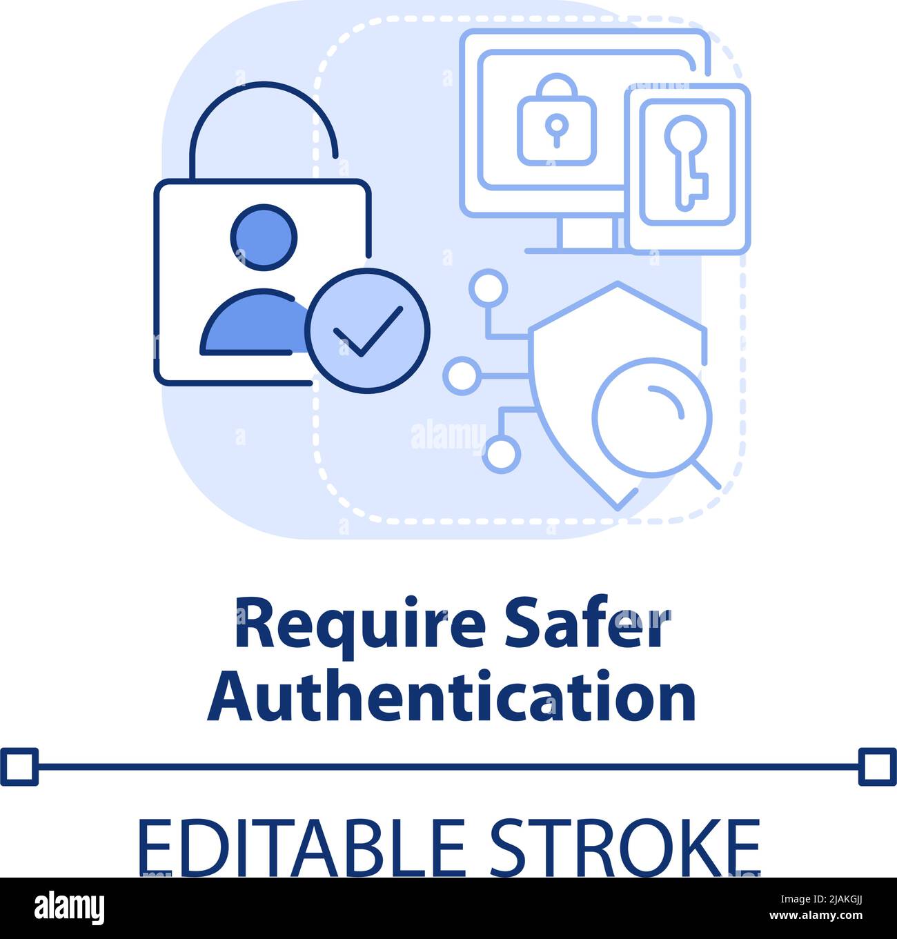 Strong customer authentication Stock Vector Images - Alamy