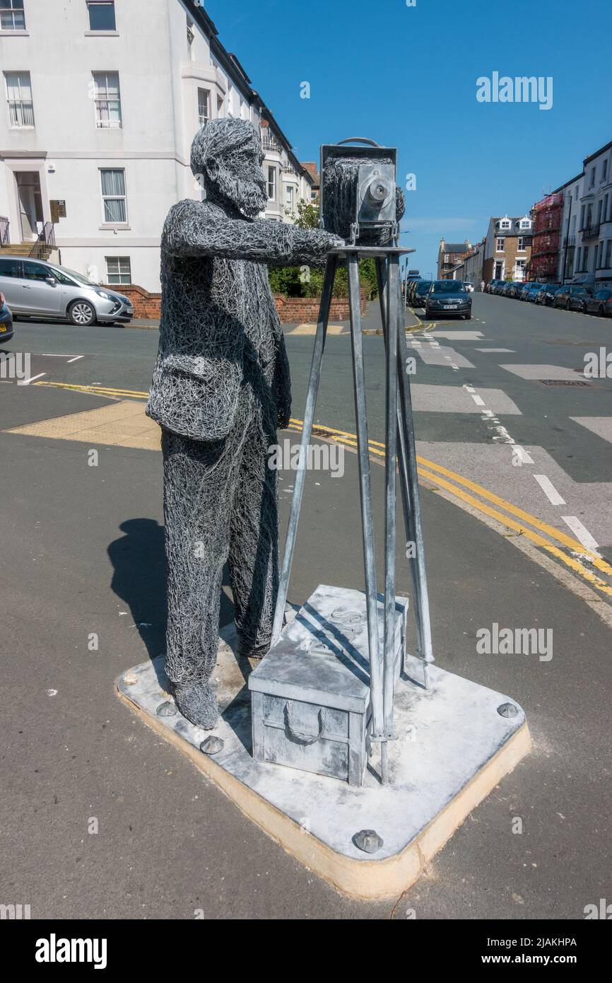 "Frank Meadow Sutcliffe" sculpture by Emma Stothard in Whitby, North ...