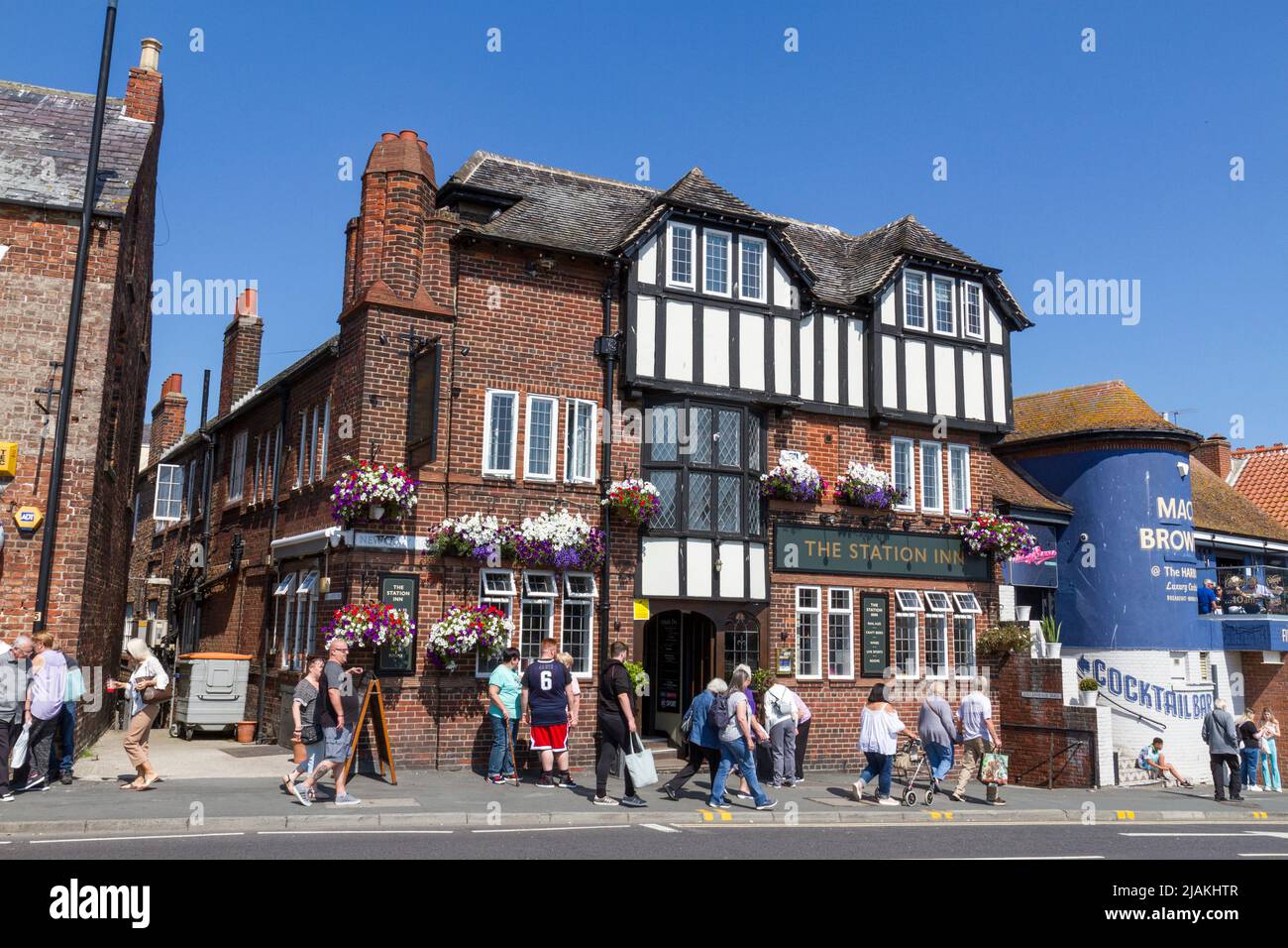 The Station Inn public house in Whitby, North Yorkshire, England Stock ...