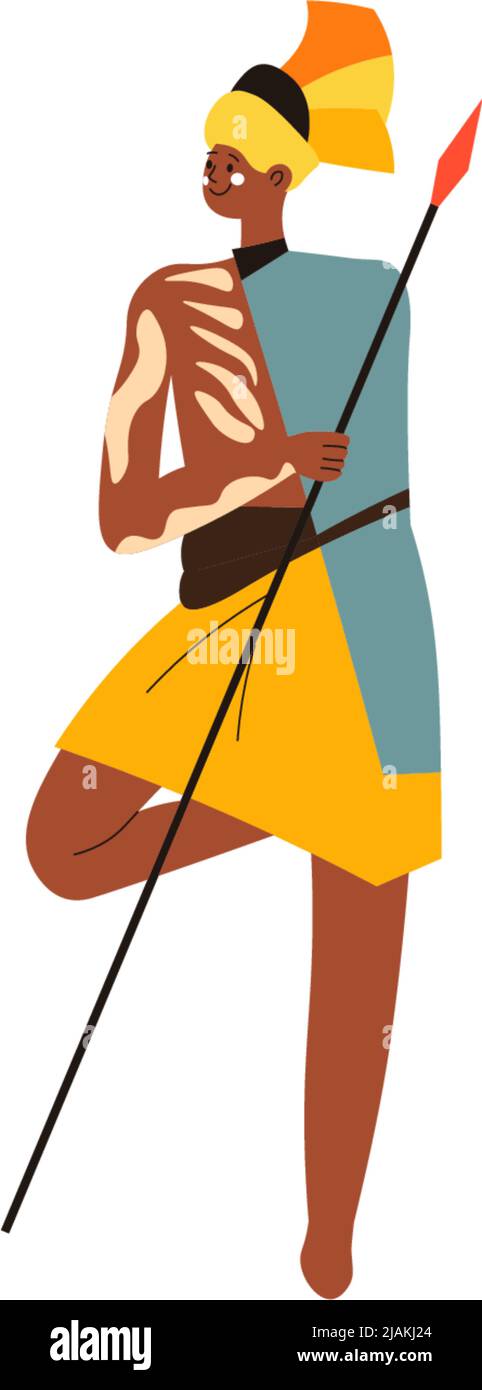 Cartoon african warrior Stock Vector Images - Alamy