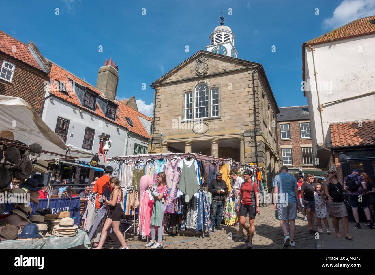Whitby market square clock tower hi-res stock photography and images ...