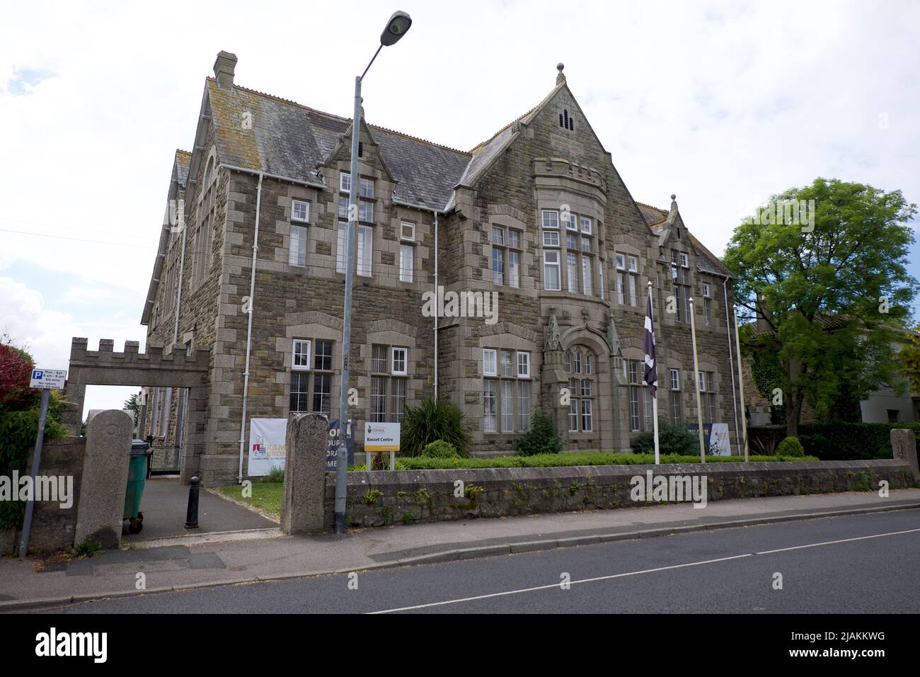 Camborne historic tin mining town Cornwall UK Stock Photo - Alamy