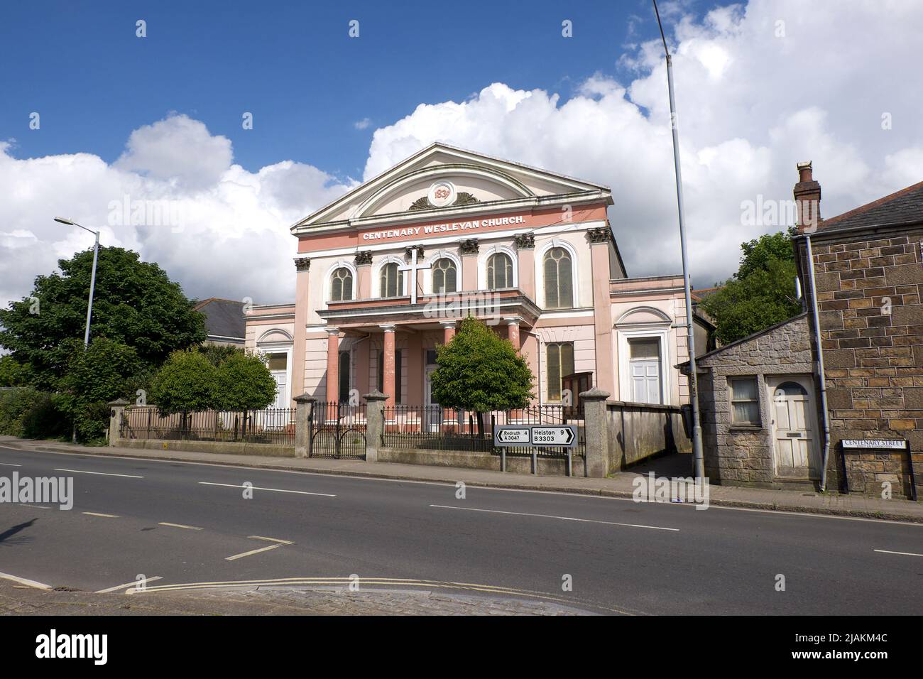 Camborne historic tin mining town Cornwall UK Stock Photo - Alamy