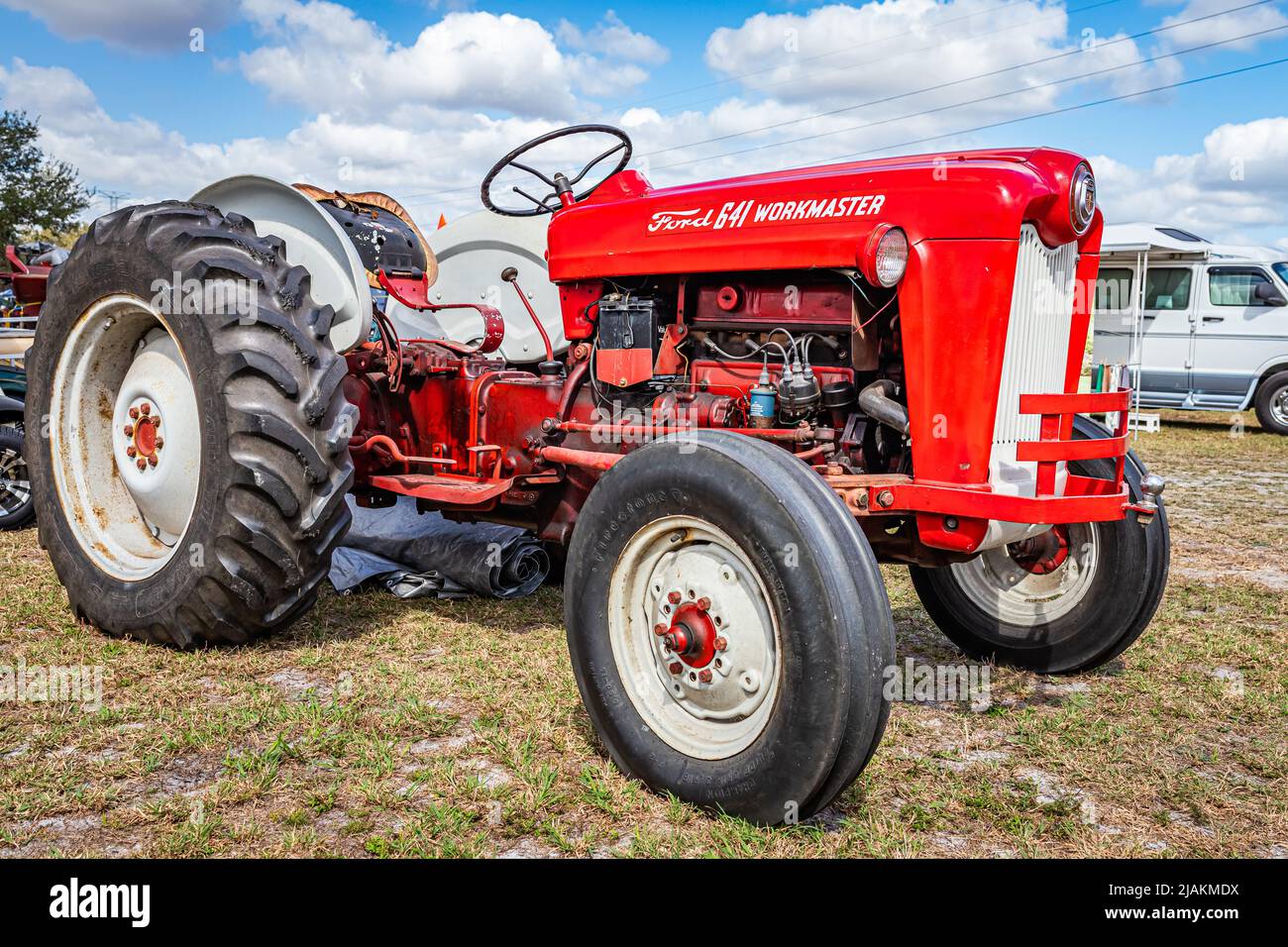 Fort Meade, FL - February 23, 2022: 1959 Ford 641 Workmaster Farm ...