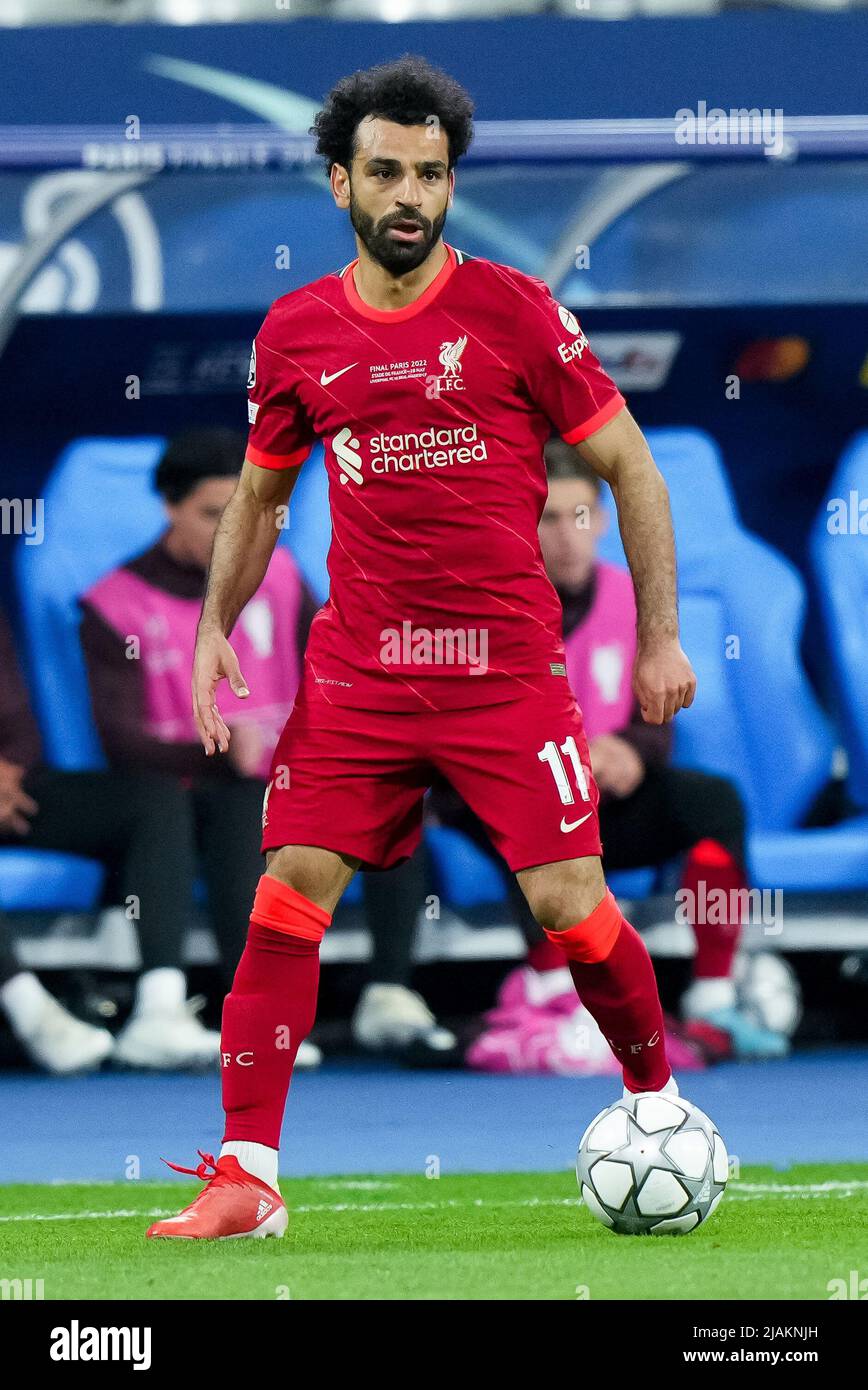 Saint Denis, France. 28th May, 2022. Mohamed Salah of Liverpool FC ...