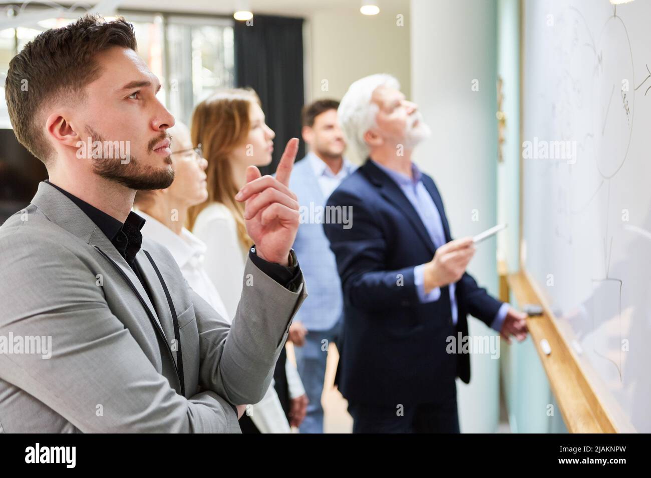 Brainstorming and whiteboard hi-res stock photography and images - Alamy