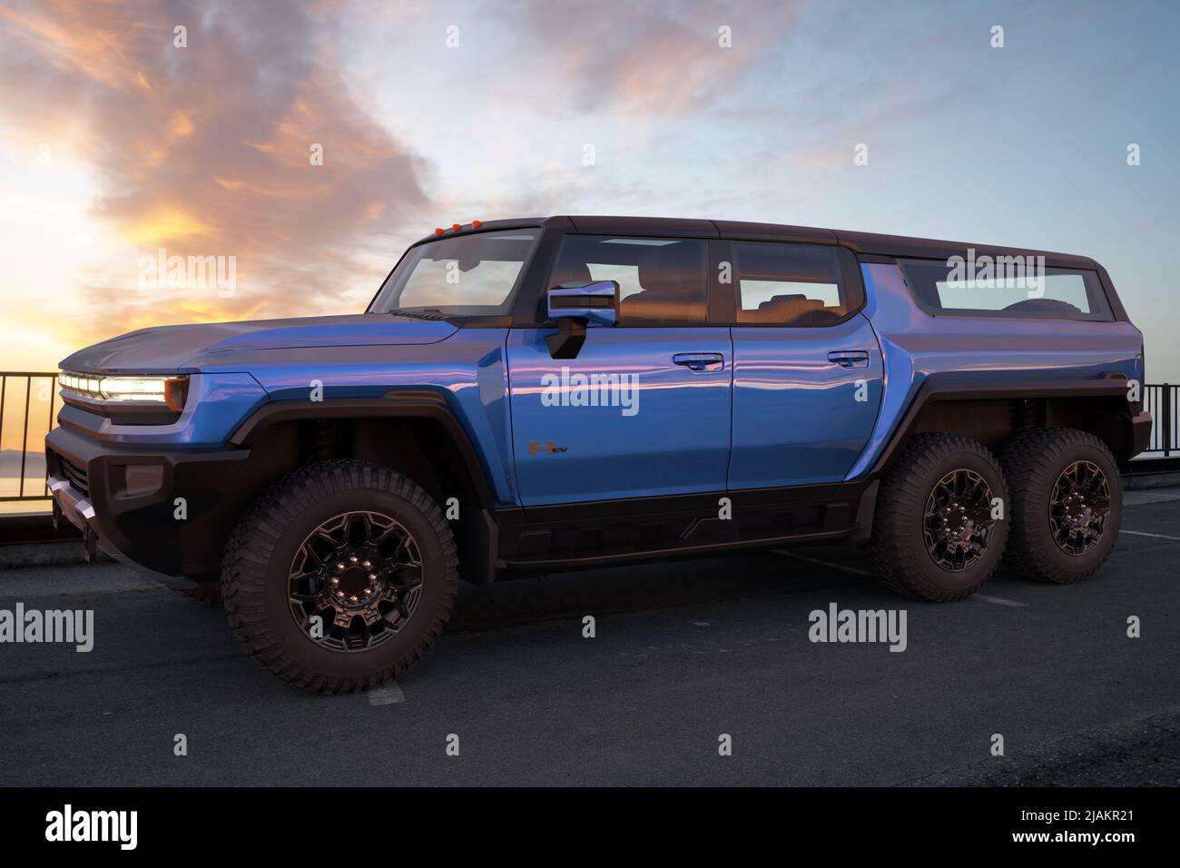 Hummer EV GMC SUV Crawler Stock Photo - Alamy