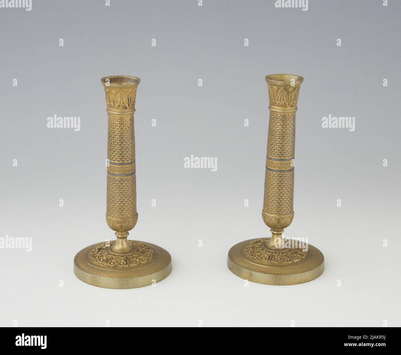 Pair of candlesticks Stock Photo - Alamy