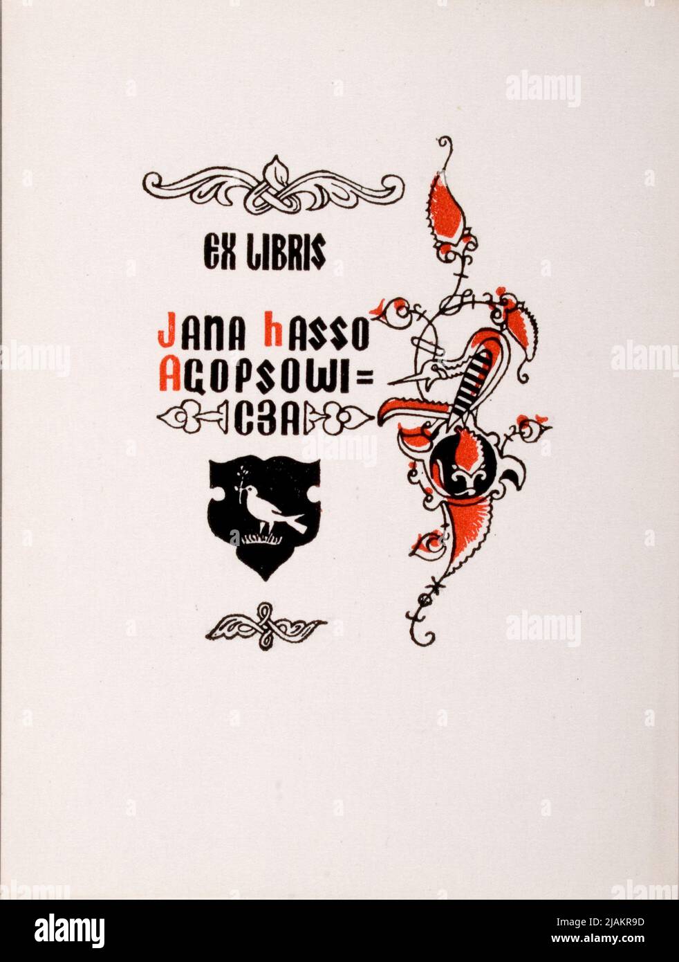 Two exlibrises of Jan Hasso Agopsowicz (1915 1982) Pęcicki, Rudolf ...