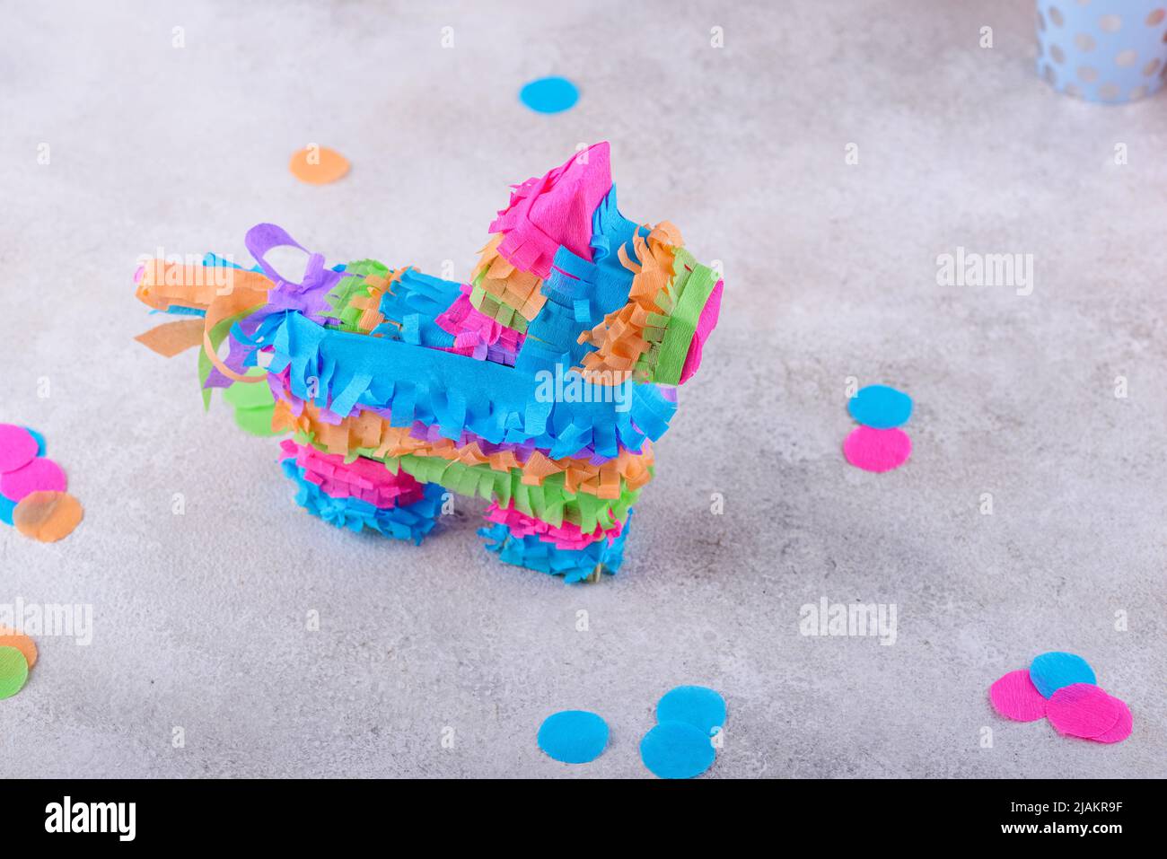 Traditional Mexican pinata in shape of donkey Stock Photo - Alamy