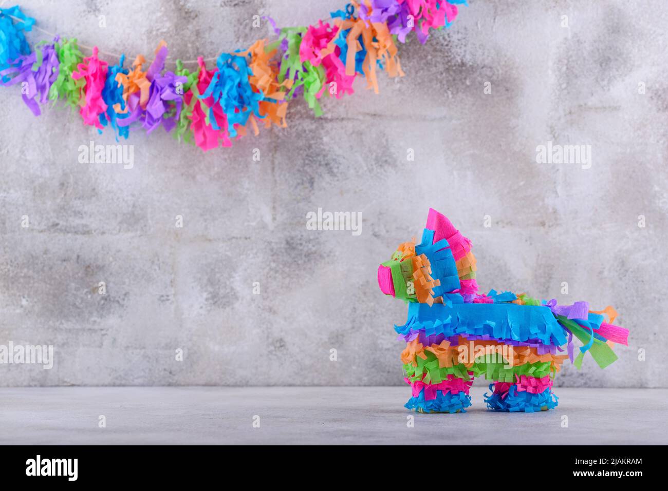 Traditional Mexican pinata in shape of donkey Stock Photo - Alamy