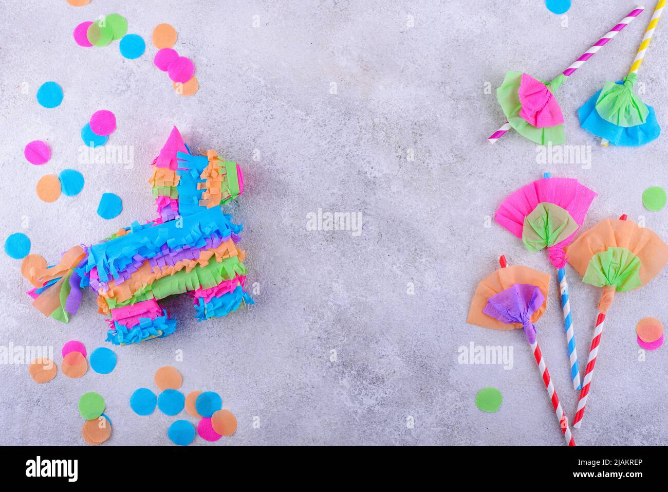 Traditional Mexican pinata in shape of donkey Stock Photo - Alamy