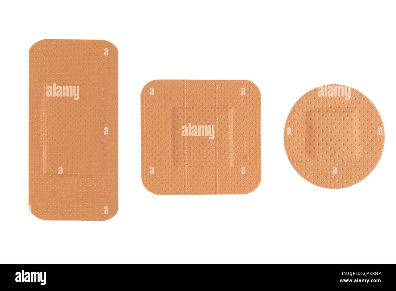 Top view medical plaster isolated on a white background. Medical ...