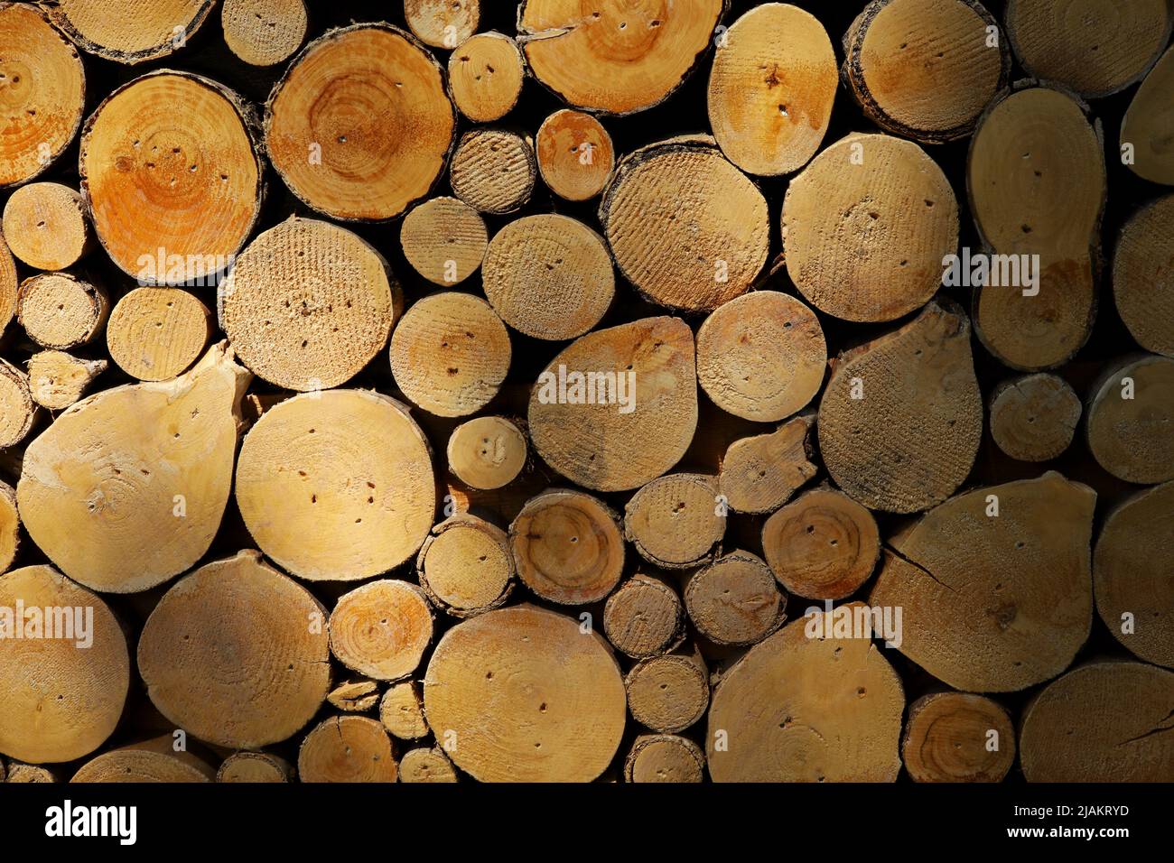 stack texture of firewood background Stock Photo - Alamy