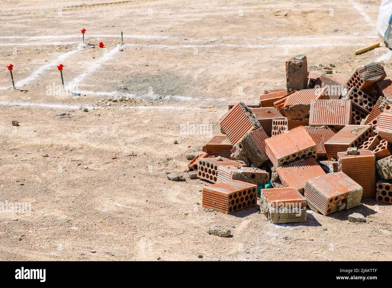 Bricks piled up hi-res stock photography and images - Alamy