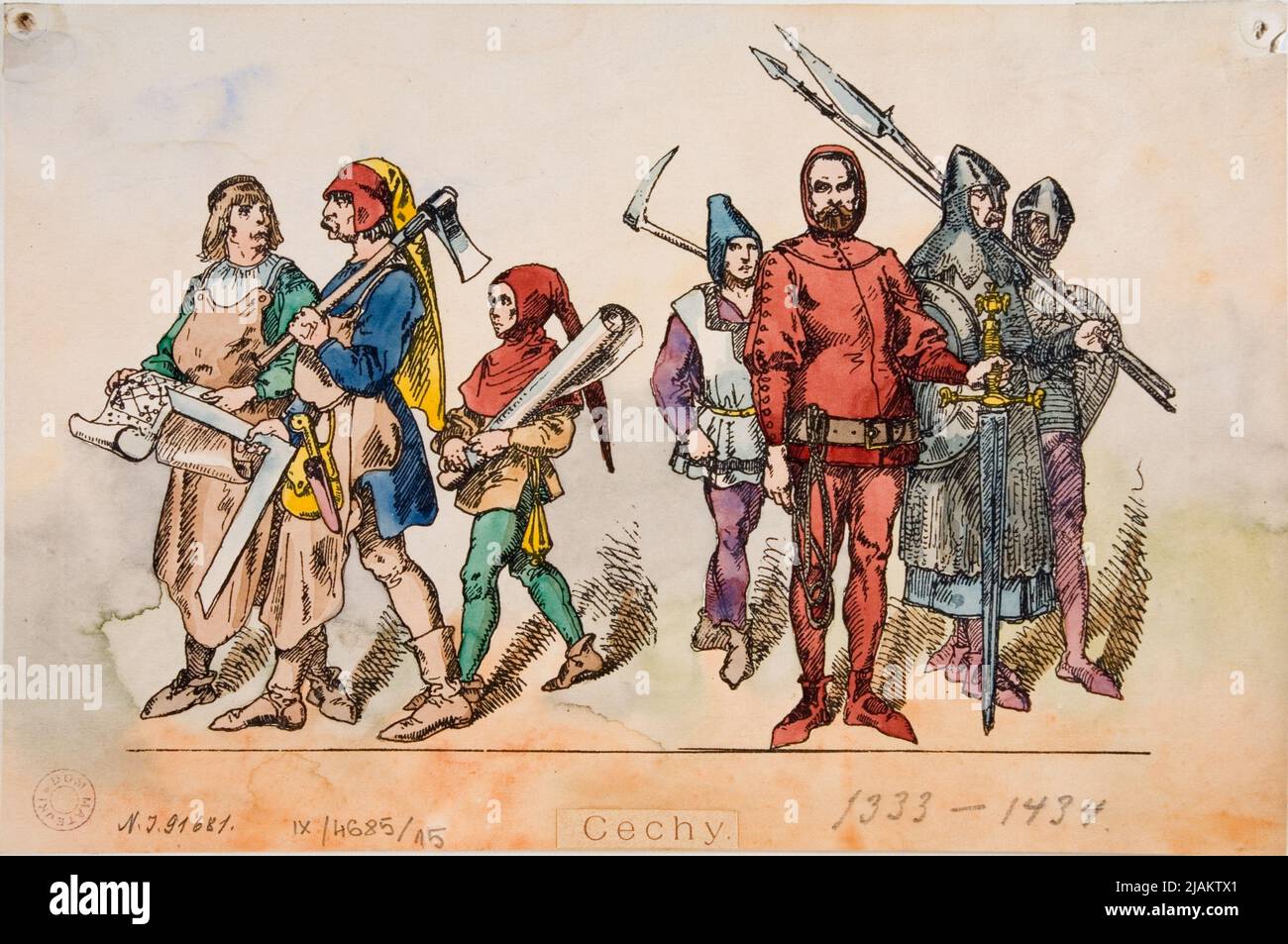 Features 1333 1434 Lithography: Salb M. (edition) & Jan Matejko Stock ...